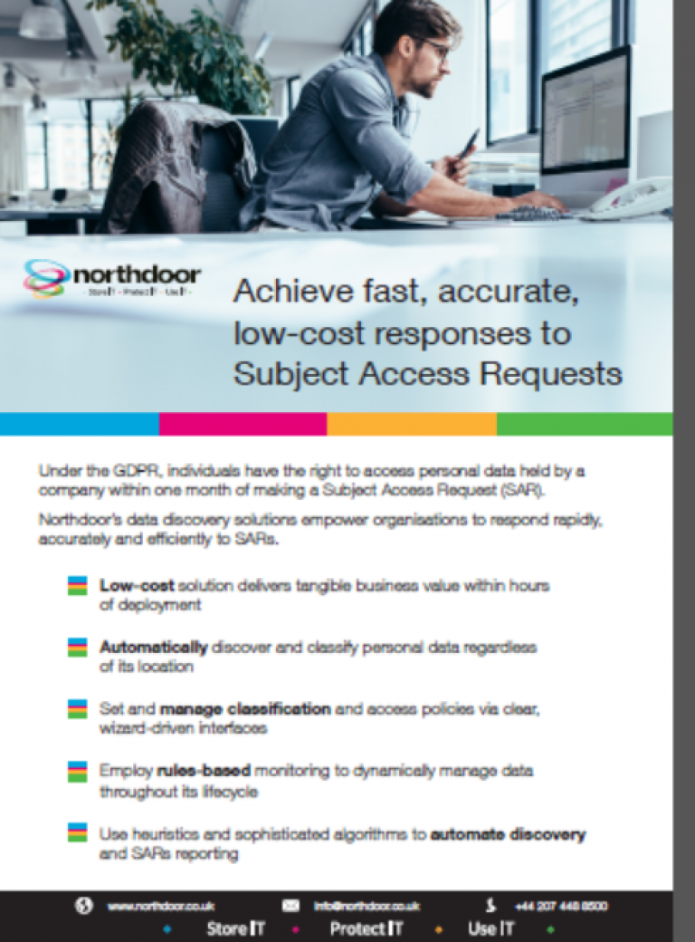 Data Subject Access Requests (SARs) Solution For GDPR