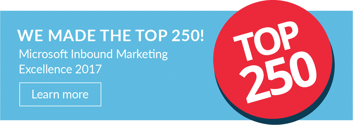 Northdoor named in Top 250 Inbound Marketing Excellence report 2017.