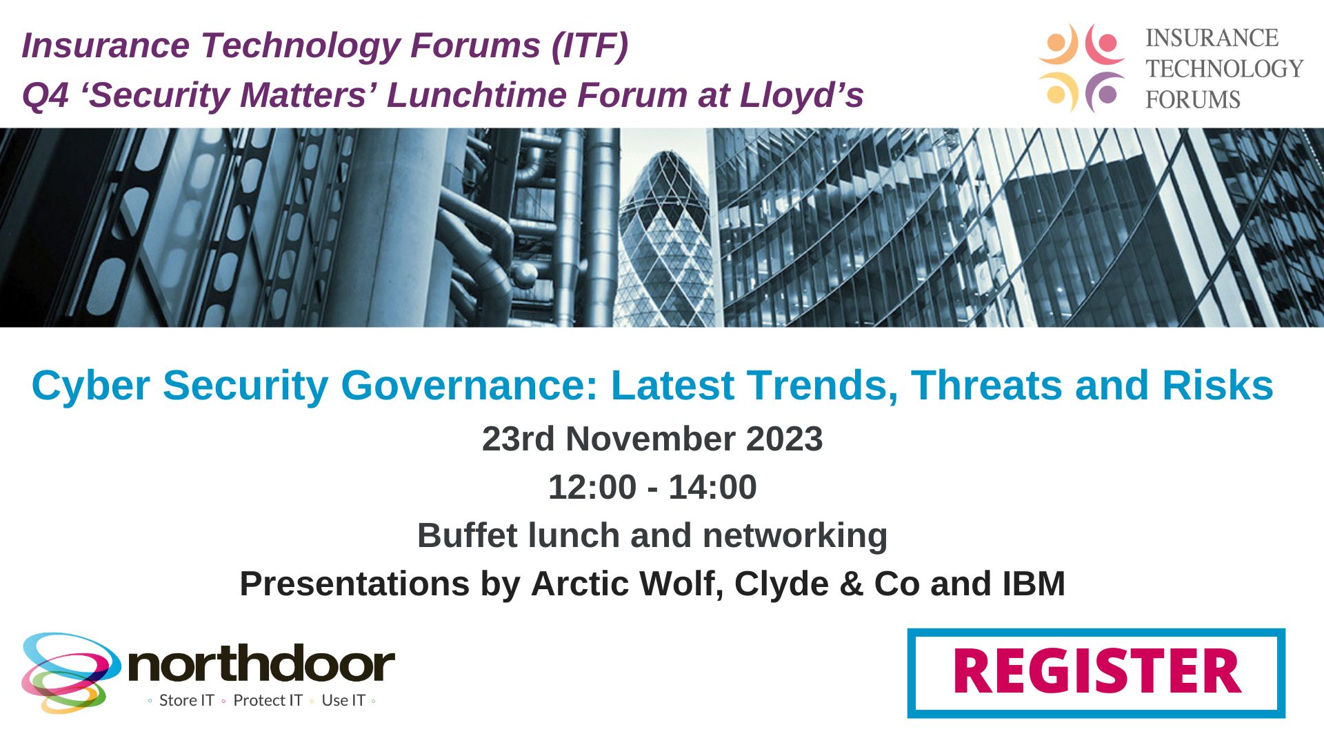Cyber Security Governance Event | Lloyd's | ITF Forums