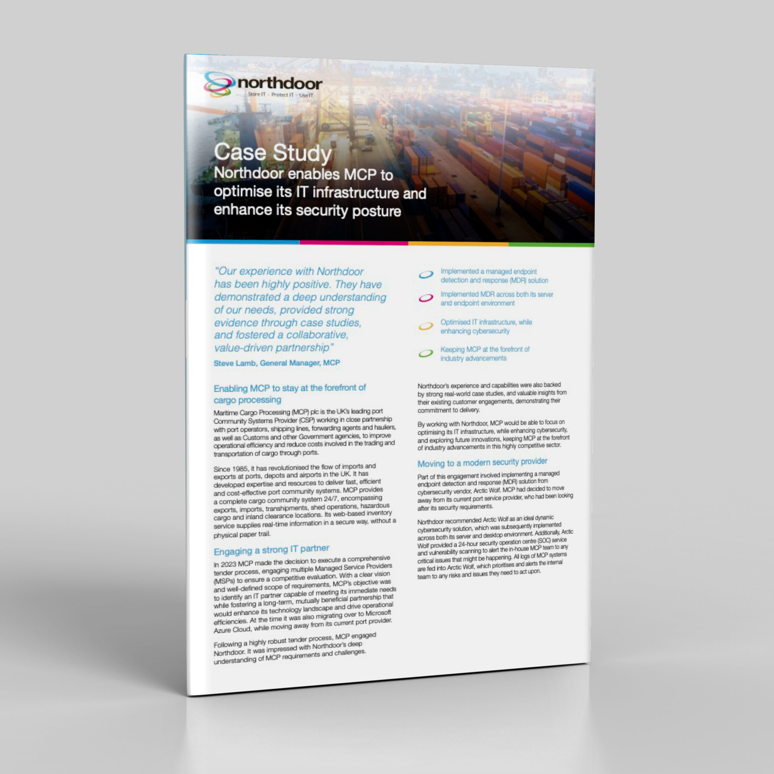 Maritime Cyber Security: MCP Case Study